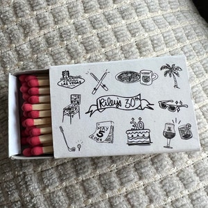 Set of Custom Matchboxes Logo Personalized Matches Wedding Matches ...