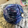 Dragonfly in Amber Blue, Gold, Yellow, White Merino Nylon Yarn ...