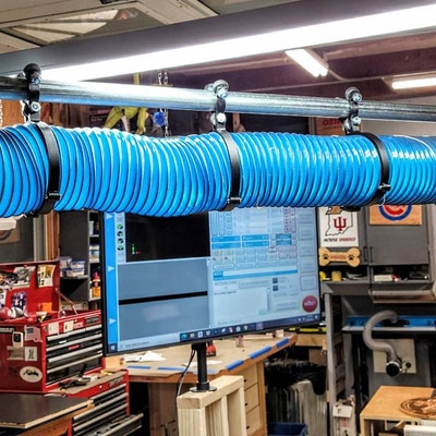 Dust Collector/shopvac Hose Carriage for EMT CNC Dust Shoe 3/4 or 1 EMT ...