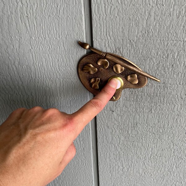 Frog Doorbell in Bronze - Etsy