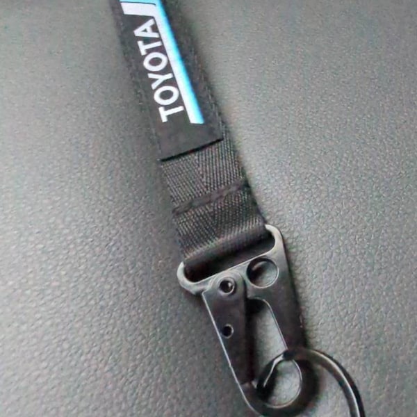 Vintage Heritage Stripes Toyota Keychain Lanyard, Metal Clip Key Ring ...