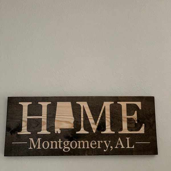 Alabama Home Sweet Home, Alabama Wall Art, Alabama Gifts, Alabama State ...
