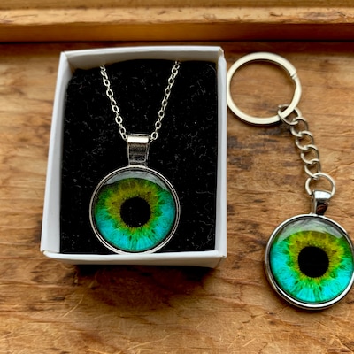 Eye Necklace Steel Personalized Eye Necklace With Chain Gift - Etsy