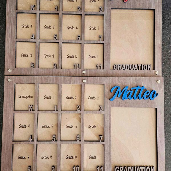 School Years Picture Frame, K-12 Picture Frame, Grade School Picture ...