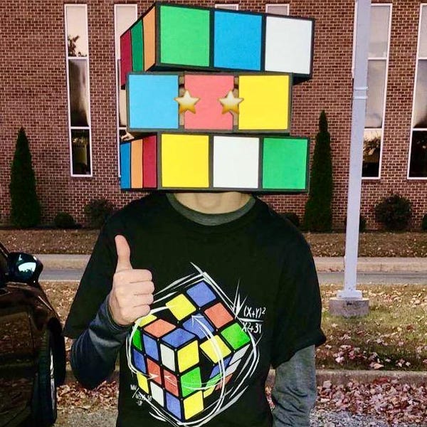 DIY Papercraft Rubik's Cube Mask Template - Easy to Make Halloween ...