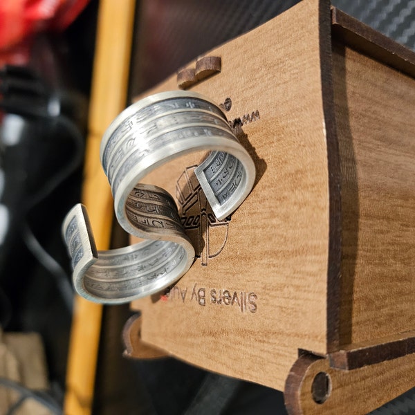 Ring of Spell Storing - Sterling Silver, Adjustable, Unisex, Fantasy ...