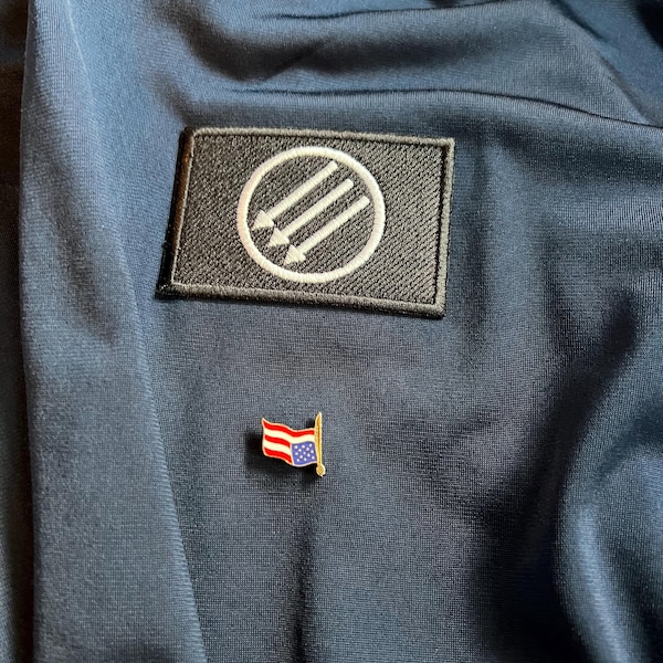 Three Arrows Flag Embroidered Patch | Anarchism Antifa | Hook and Loop ...