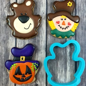 Scarecrow Head & More Cookie Cutter and Fondant Cutter Designed by ...