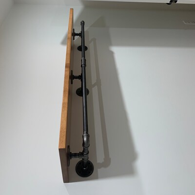 Industrial Bar Table, Farmhouse Breakfast Table With Drink Rail, Rustic ...