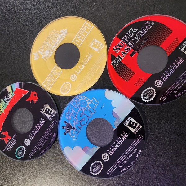 Video Game Glass Coasters - Gamecube, Playstation, Dreamcast, Xbox ...