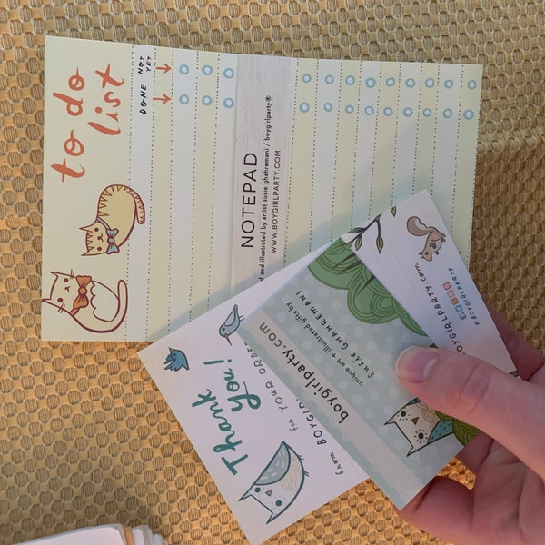 Cat TO DO LIST Notepad by Boygirlparty, Bowtie Kitty Cat Note Pad Memo ...