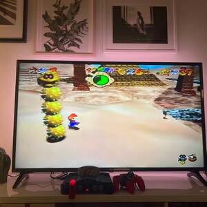 N64 Nintendo 64 Console up to 4 New Controllers Cords CLEANED INSIDE ...