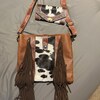 Macie Leather With Heavy Fringe and Turquoise Detail Crossbody - Etsy