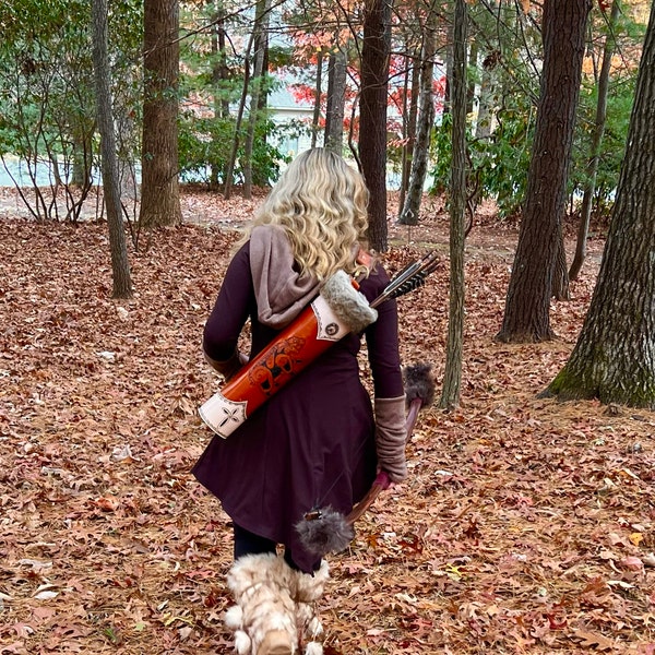 Quiver Viking Celtic Leather Archery - Etsy