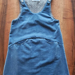 Easy Girl Pattern A Line Overall Jumper Dress PDF Sewing Pattern for ...