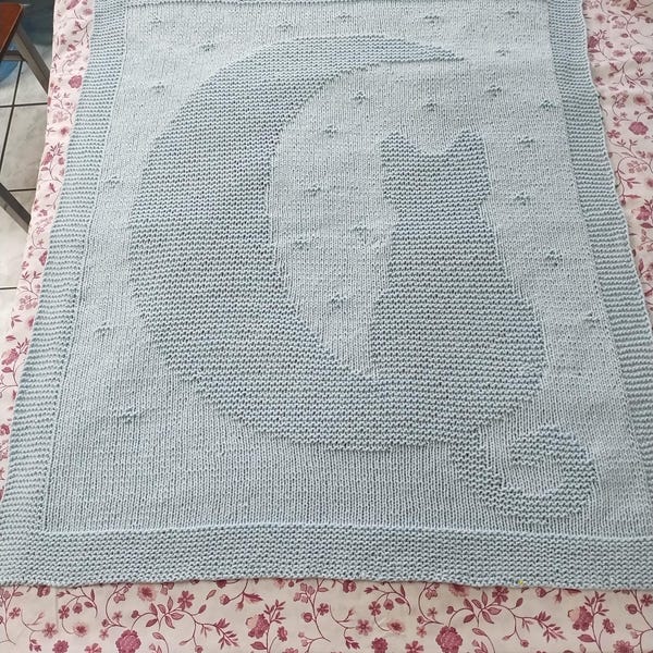 Starry Night Blanket/knitting/pattern/english/dk Yarn - Etsy