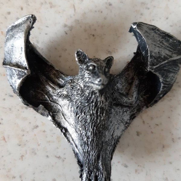 Soaring Fruit Bat Magnet, Hand Painted Resin Sculpture | Mythic Dark ...