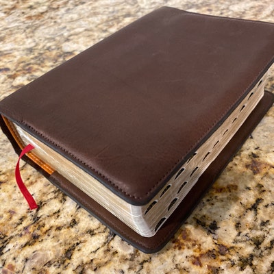Bible Cover Bible Slip Cover Leather Bible Cover - Etsy