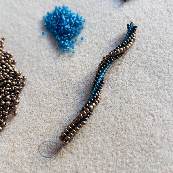 TUTORIAL - JULES Necklace, Cubic Right Angle Weave With Jewel ...