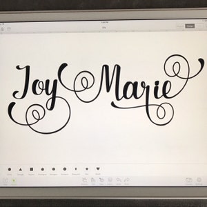 Full Alphabet SVG Fonts Cutfile Fancy Script Cricut Font DXF EPS ...