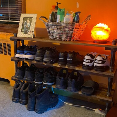8 Depth Industrial Shoe Rack, Shoe Storage, Shoe Rack, Entryway Shoe ...