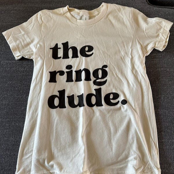 The Ring Dude Toddler Shirt - Cute Ring Bearer Shirt, Ring Security ...