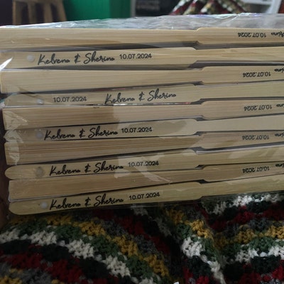 Wedding Fan Label, Hand Fan Label,program Fan Label,personalized Fan ...