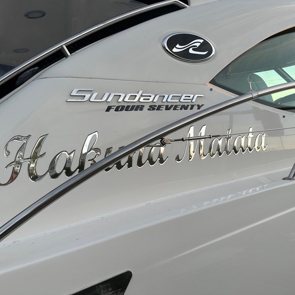 Custom Boat Name Raised Domed Decals - Etsy