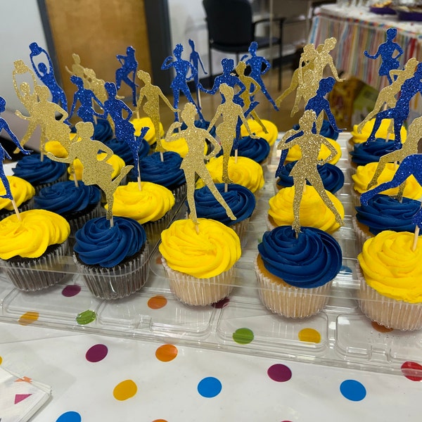 Jazz Tap Dancer Cupcake & Cake Toppers, Dress Rehearsal Recital Party ...