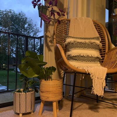 Recycled Reversible Waterproof RV Rug 9 X 12 Black and Tan Doeskin ...