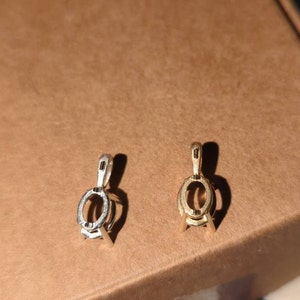 14K Gold Enhancer Bail Push Clasp Connectors Available in Large/ Small ...