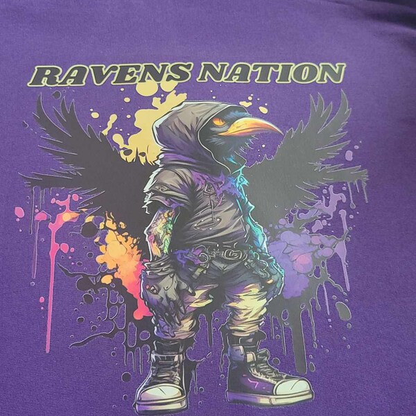 Graffiti Streetwear Raven PNG | Graphic T-shirt Digital File, Black ...