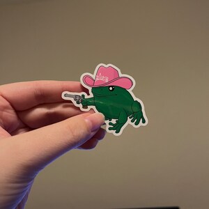Cowboy Frog Sticker Vinyl Sticker Weatherproof and Scratch Resistant - Etsy