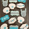 Bad TWO the Bone Themed Sugar Cookies - Etsy