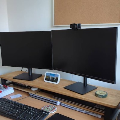 Real Oak Laptop Stand / Shelf / Raiser/ Home Office/ Imac - Etsy