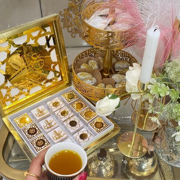 Luxury Islamic Gift Set Custom Mini Quran and Rosary Black, Quran Gifts ...