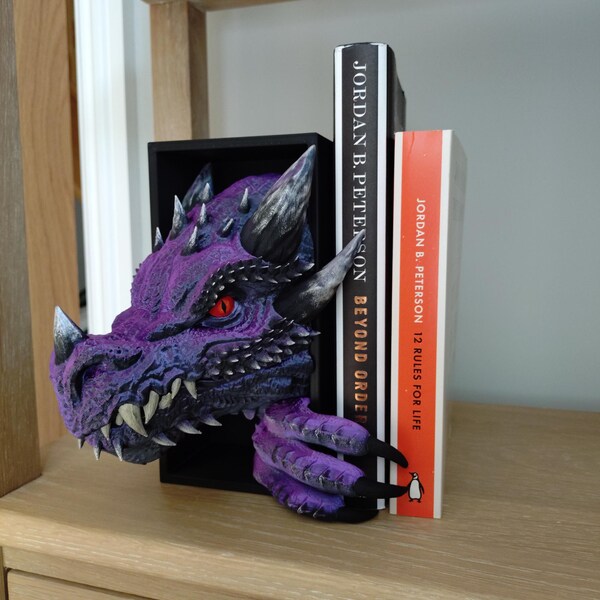 Snake Book Nook – Fantasy Bookshelf Insert | 3D Printed PLA, Hand ...