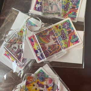 Lisa Frank Keychains 90's Inspired Choose One Party - Etsy