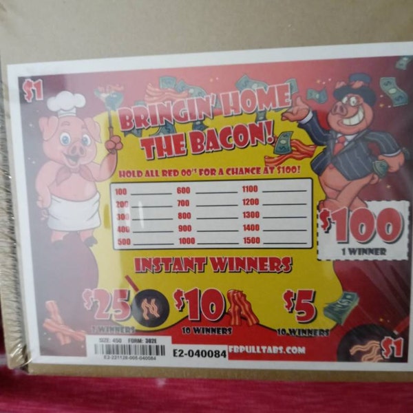 Gold Club is a One-window, Pull Tab Game With 576 Cards at 1.00 each ...