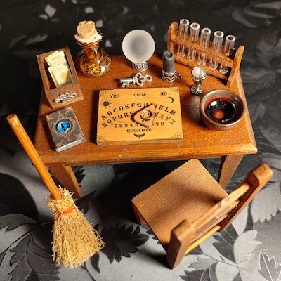 1:12 Scale Miniature Wizard Trunk With Books and All Kinds of ...