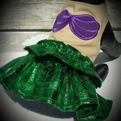 The Little Mermaid Ariel's Clam Shell Bodice Digital Embroidery Machine ...