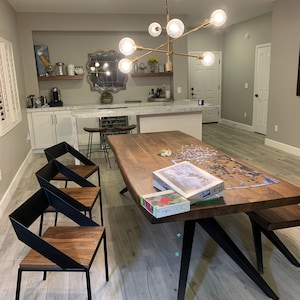 Racetrack Oval Walnut Tunnel Table - Etsy