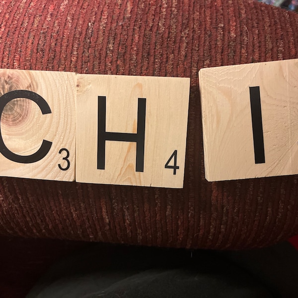 3x3 Large Scrabble Tiles, Large Scrabble Wall Art, Wall Art, Scrabble ...