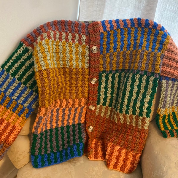 Colourful Roots Cardigan Visual Patttern *intermediate Level* | Non ...