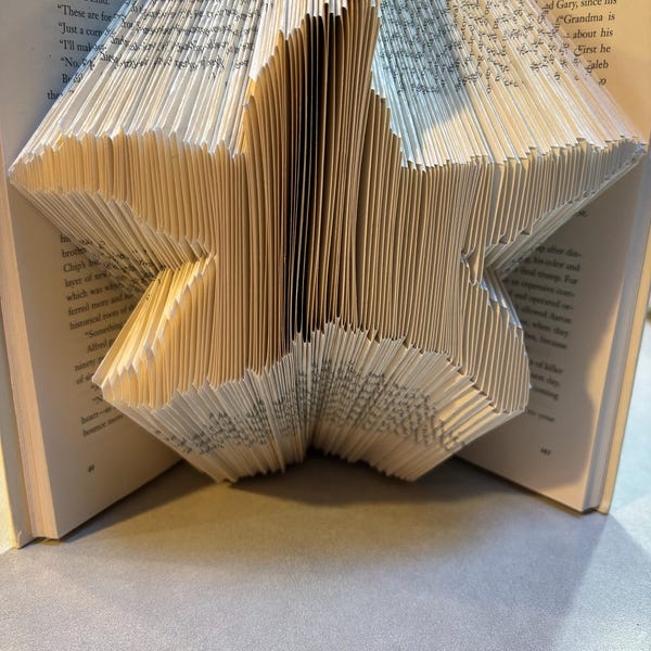 Book Folding Pattern for a Starfish +free Tutorial - Etsy
