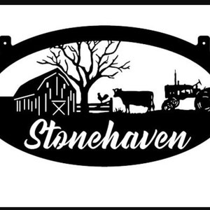 Custom Metal Farmhouse Decor Metal Farm Sign Outdoor Farmhouse Decor ...