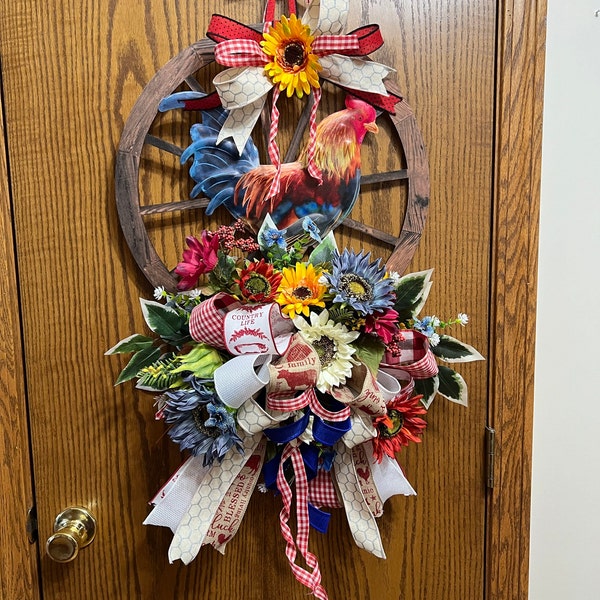 Summer Daisy Front Door, Summer Floral Front Door, Welcome Daisy Front ...