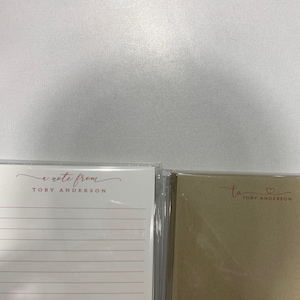 Personalized Notepad CLASSY a NOTE FROM Modern Social Stationery ...