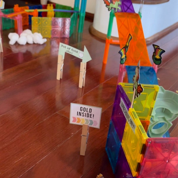 Leprechaun Trap Printable Elements for St Patricks Day, DIY Leprechaun ...