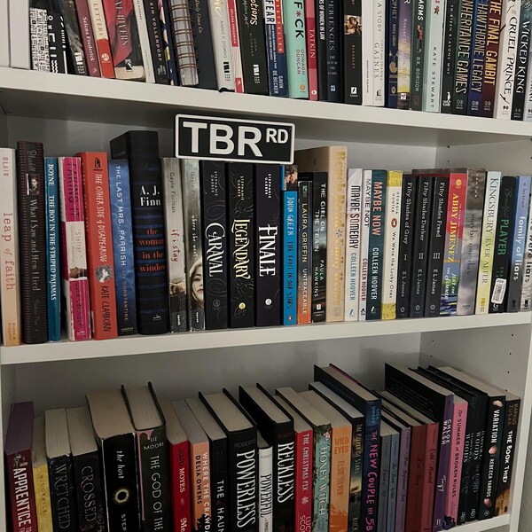 Library Street Sign Bookshelf Sign Personalized Laser Engraved Bookish ...